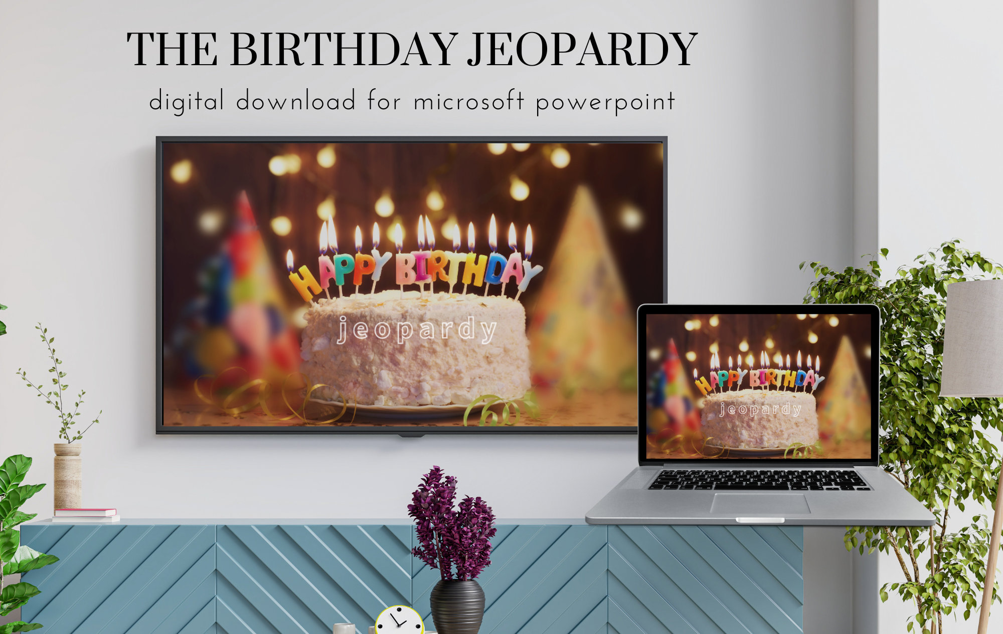 Birthday Jeopardy Custom Birthday Party Game Digital Download ...