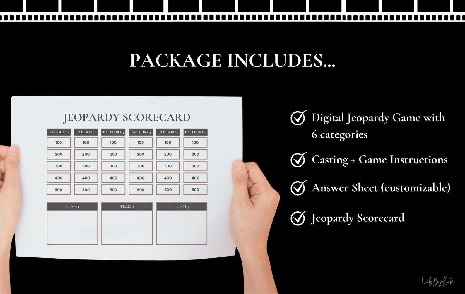 Movies Jeopardy Volume 3 | Movie Trivia Game | Movie Night Game | Movie ...