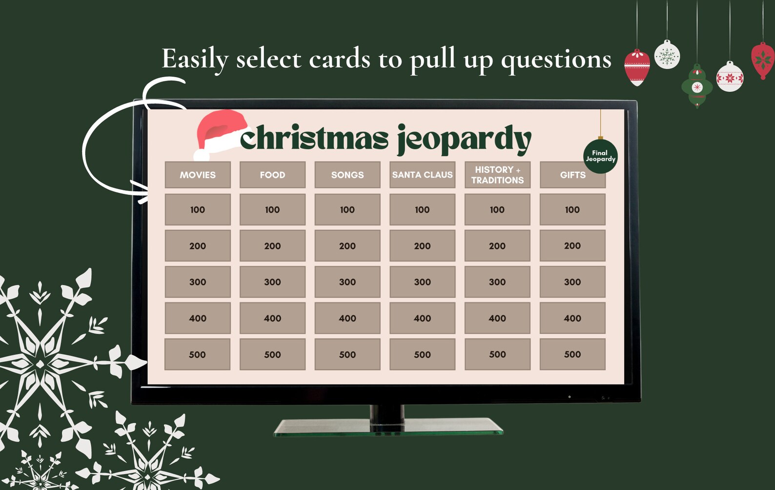 Christmas Kids Jeopardy | Jeopardy Digital Download | Kids Christmas ...