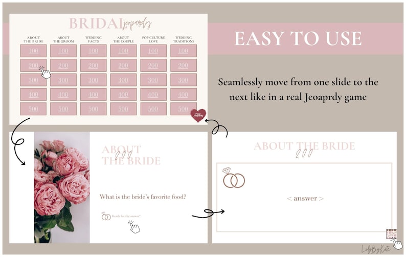 The Bridal Jeopardy | Bridal Shower Game | Digital Download ...