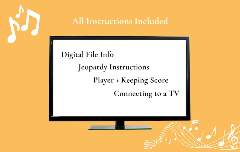 Music Jeopardy Game | Music Trivia Party Game (digital Download) - Etsy