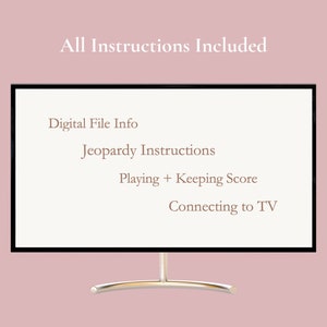 Birthday Jeopardy Custom Birthday Party Game Digital Download Customizable Birthday Jeopardy ...