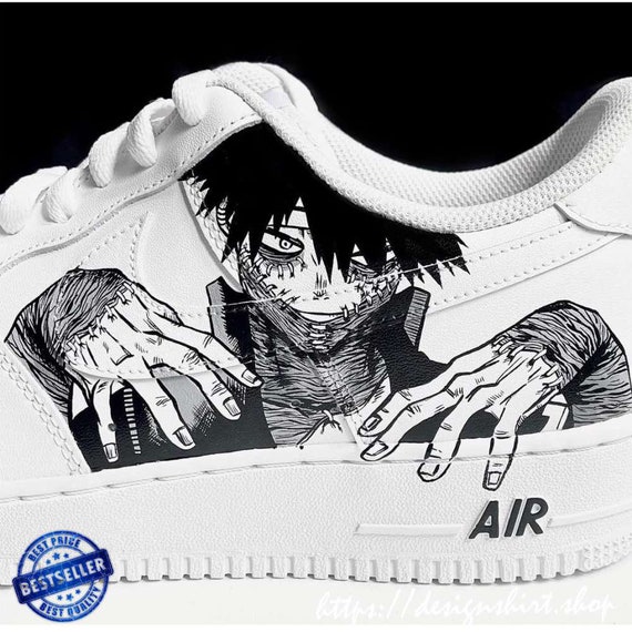 My Hero Academia Dabi Air Force 1 Custom Anime Sneakers - Etsy