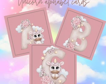 Monster Alphabet Flash Cards Cute and Fluffy Halloween - Etsy