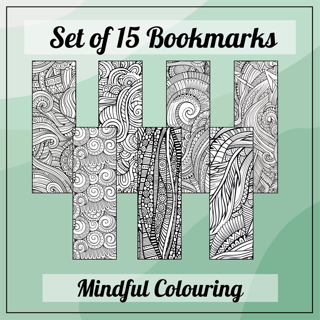 Early Finishers: Set of 15 Printable Mindfulness Bookmarks for ...