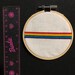 Pride Flag Line in 3-inch Embroidery Hoop - Etsy