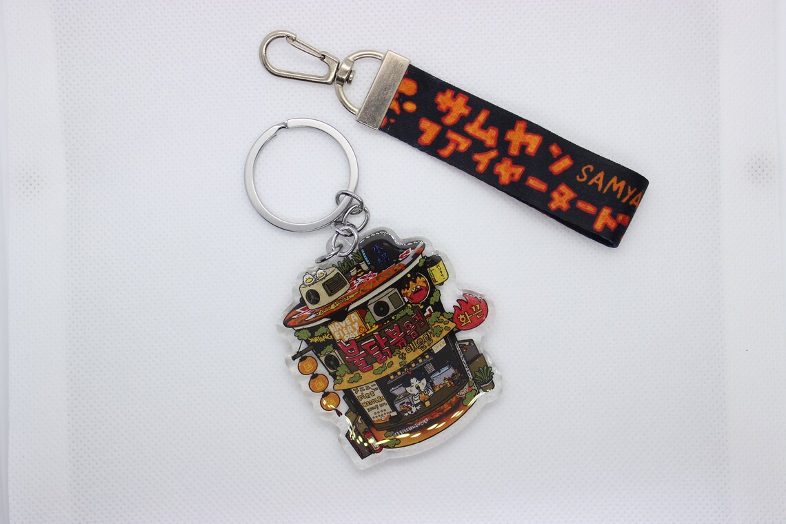 Spicy Ramen Keychain W/ Lanyard Gift Ideas for Anyone/any Occasion ...