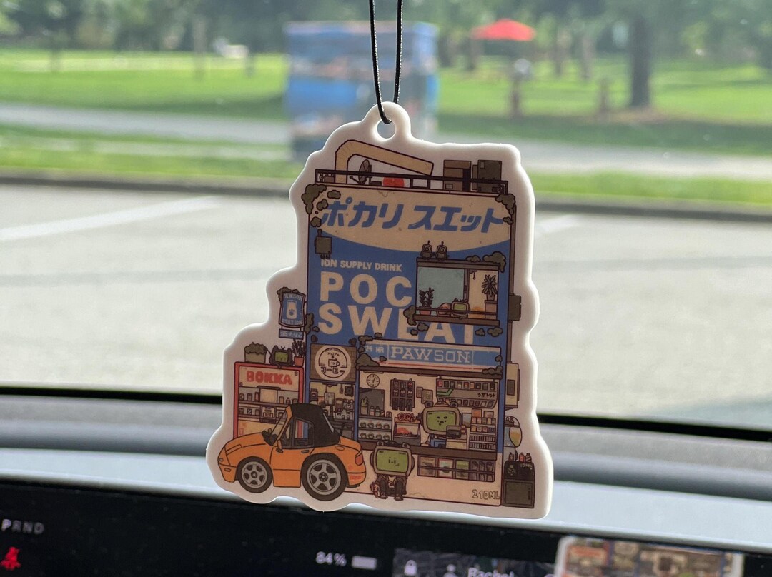 Pocari Pawson Air Freshener, Cute Car Freshener, Fun Unique Kawaii Car ...
