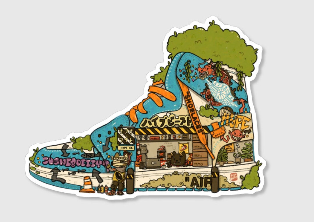 Hypebeast Shoe Store | Funny Decals, Laptop Stickers, Vinyl Stickers , Waterproof Sticker, - Etsy