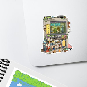 Gameboy Arcade Sticker | Funny Decals, Laptop Stickers, Vinyl Stickers , Waterproof Sticker, - Etsy