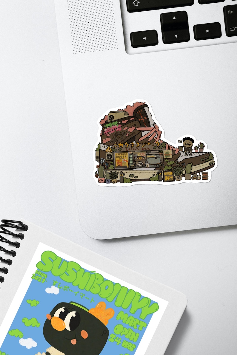 Cactus Jack Shoe Store Sticker | Funny Decals, Laptop Stickers, Vinyl ...