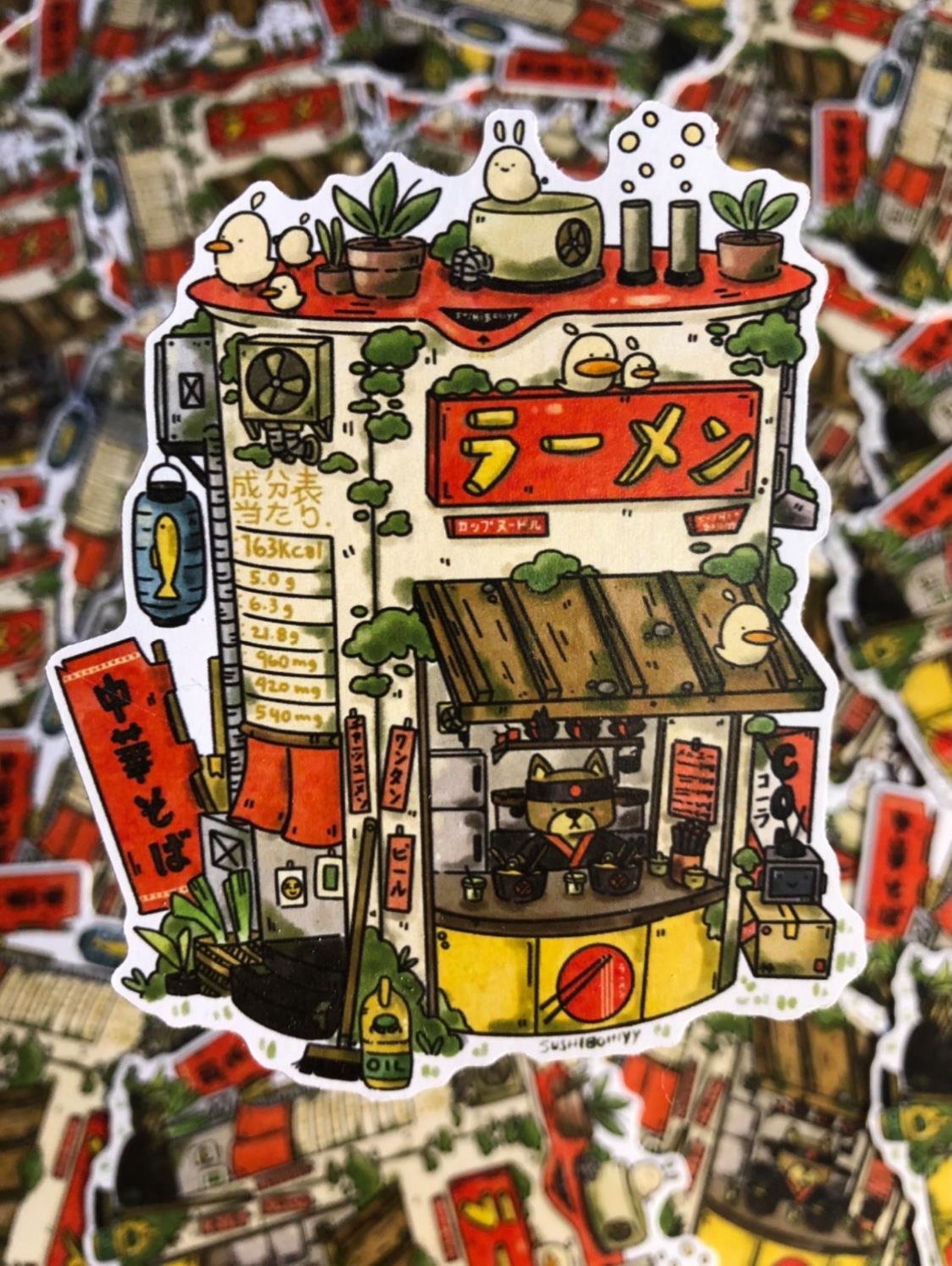Cup Ramen Stall Sticker - Etsy