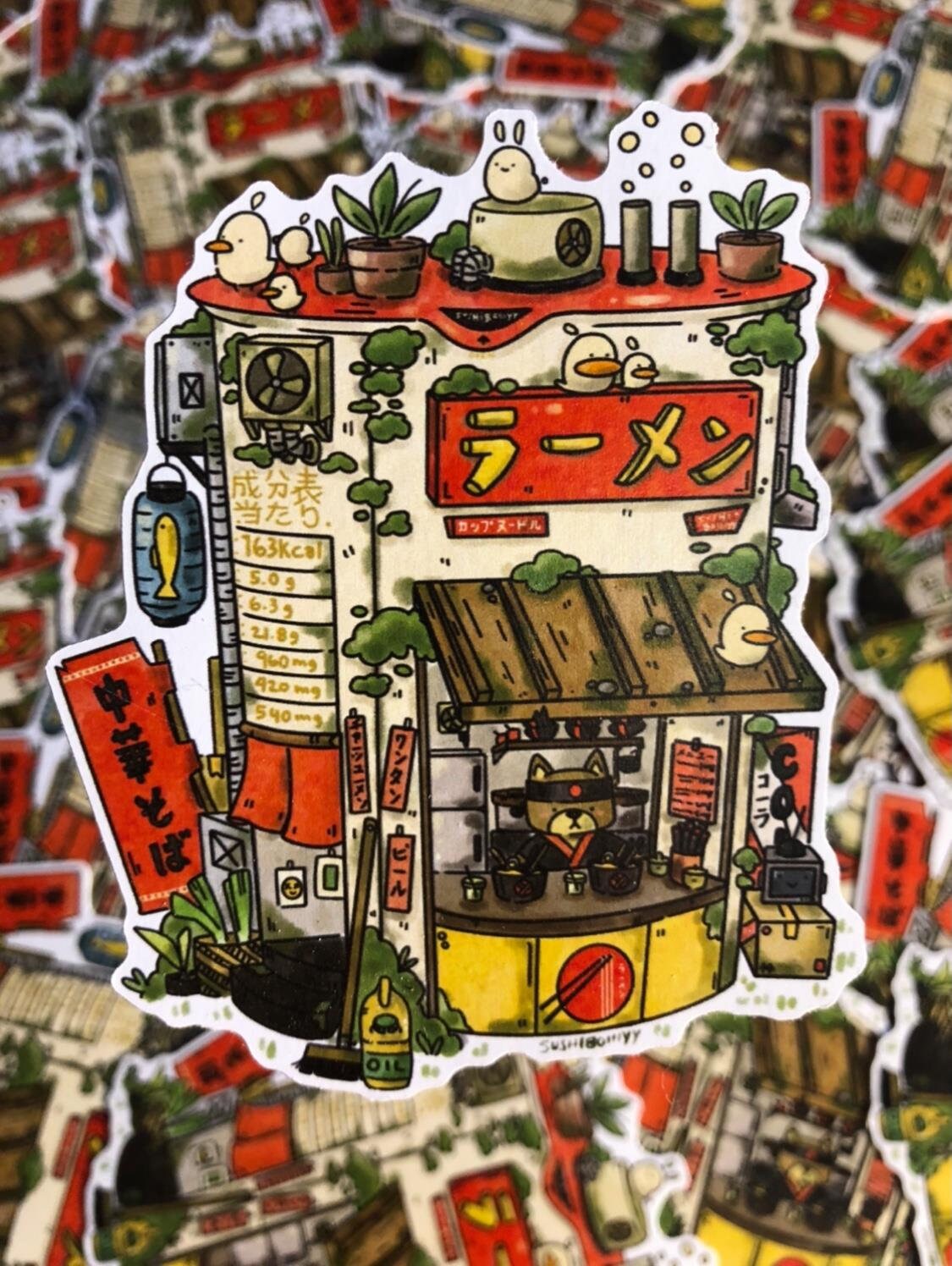Cup Ramen Stall Sticker - Etsy