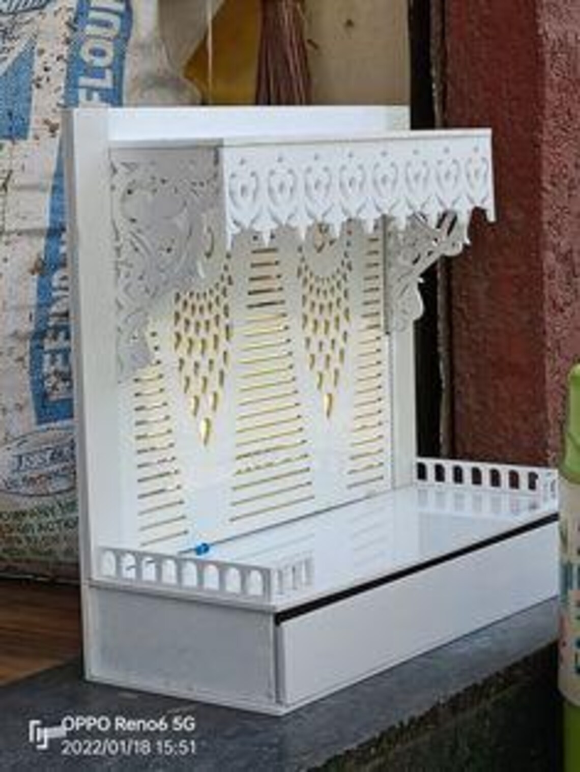 Designer Pooja Mandir / Mantap / Wooden Temple With Drawer, Wood Home ...
