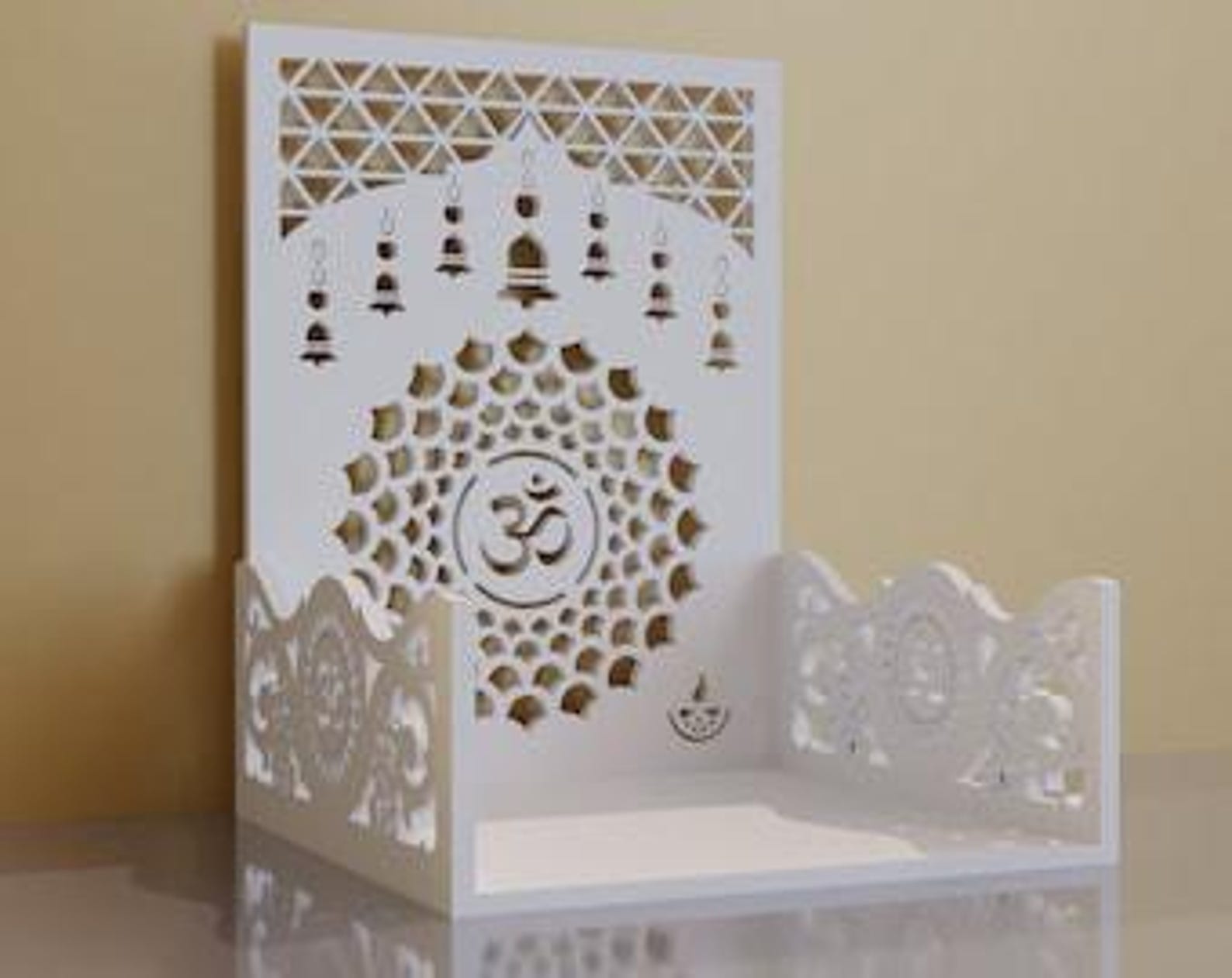 Designer Pooja Mandir / Mantap / Wooden Temple With Drawer, Wood Home ...