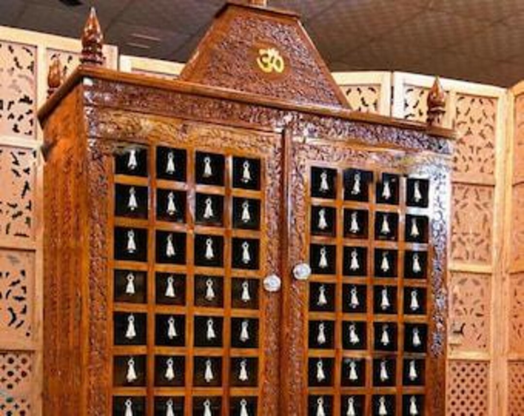 Designer Pooja Mandir / Mantap / Wooden Temple With Drawer, Wood Home ...