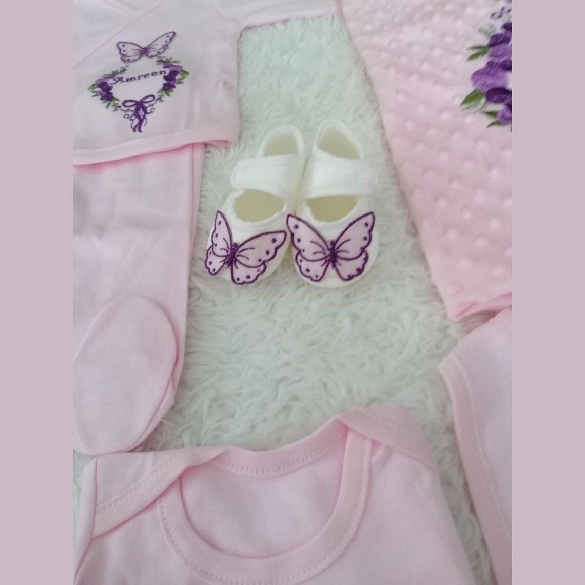 11 PCS Baby Girl Hospital Outfit Set, Custom Name Newborn Coming Home ...
