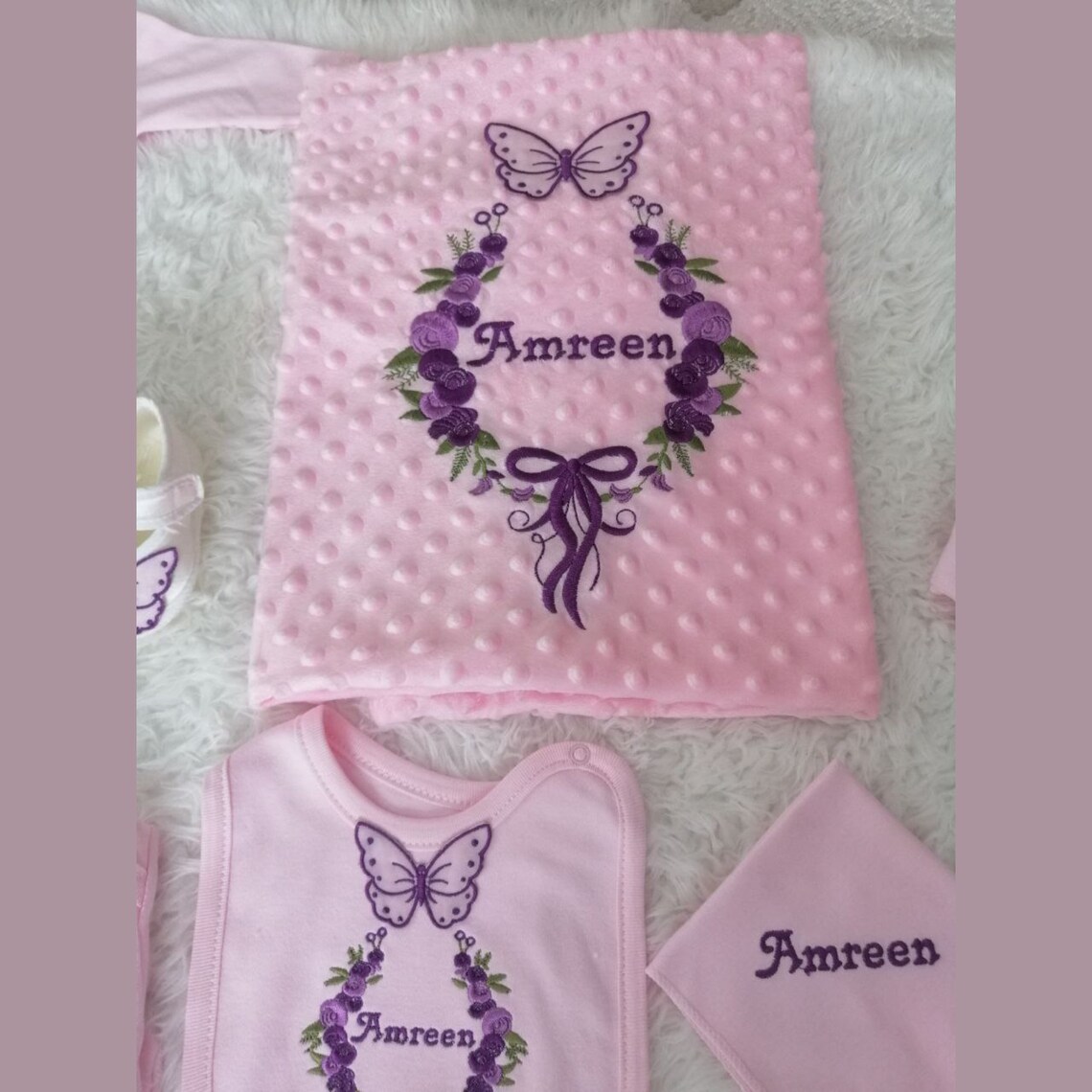 11 PCS Baby Girl Hospital Outfit Set, Custom Name Newborn Coming Home ...