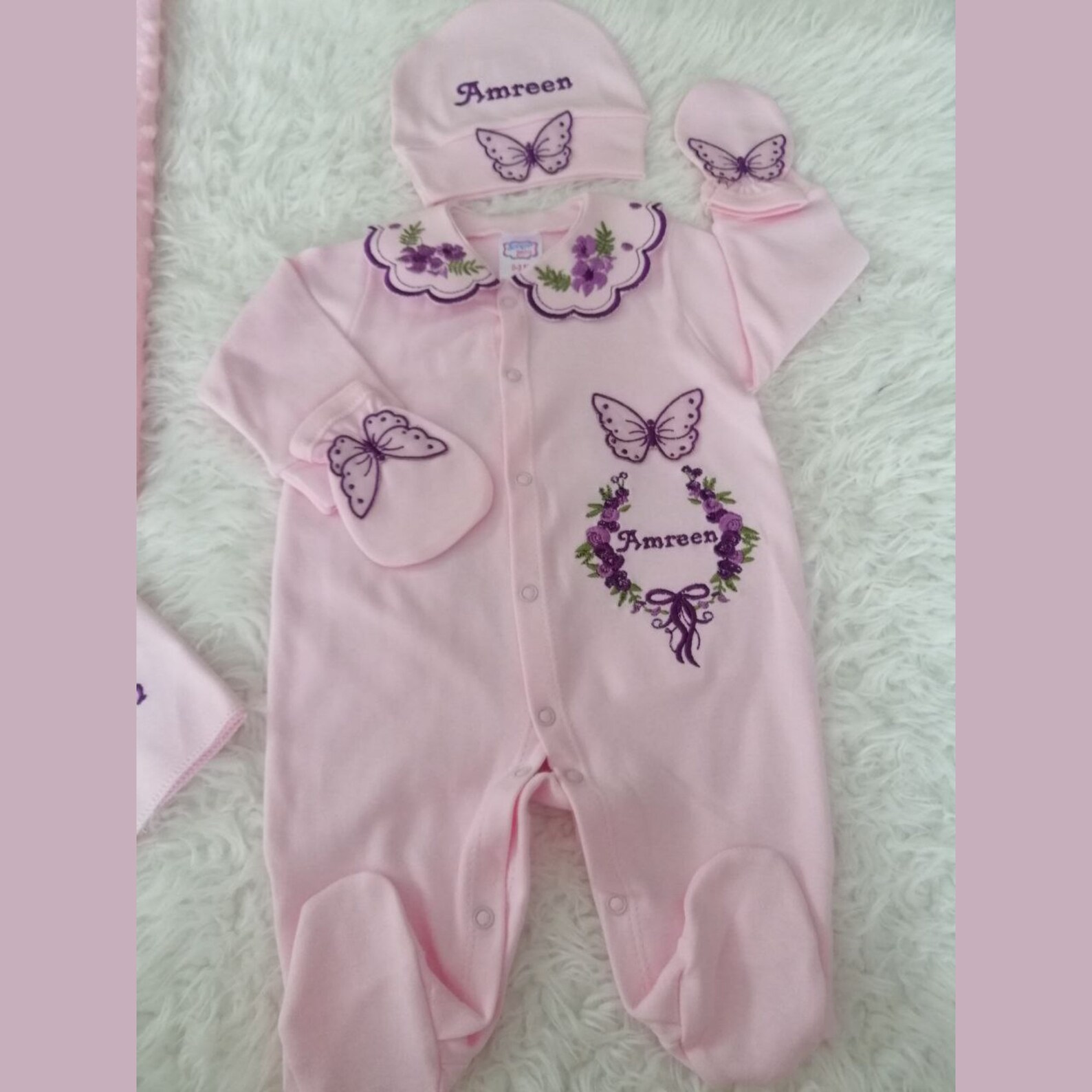 11 PCS Baby Girl Hospital Outfit Set, Custom Name Newborn Coming Home ...