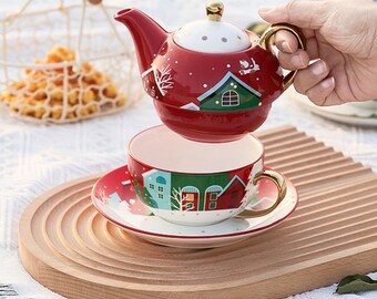 Christmas Tea Set - Etsy