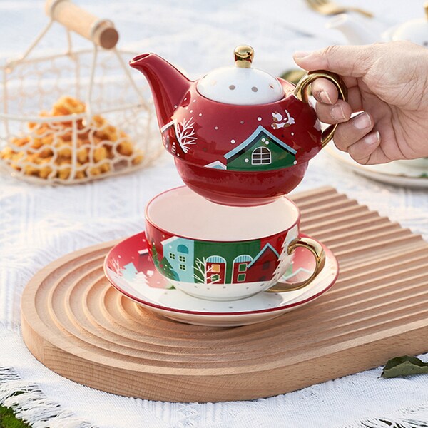 Christmas Tea Set - Etsy