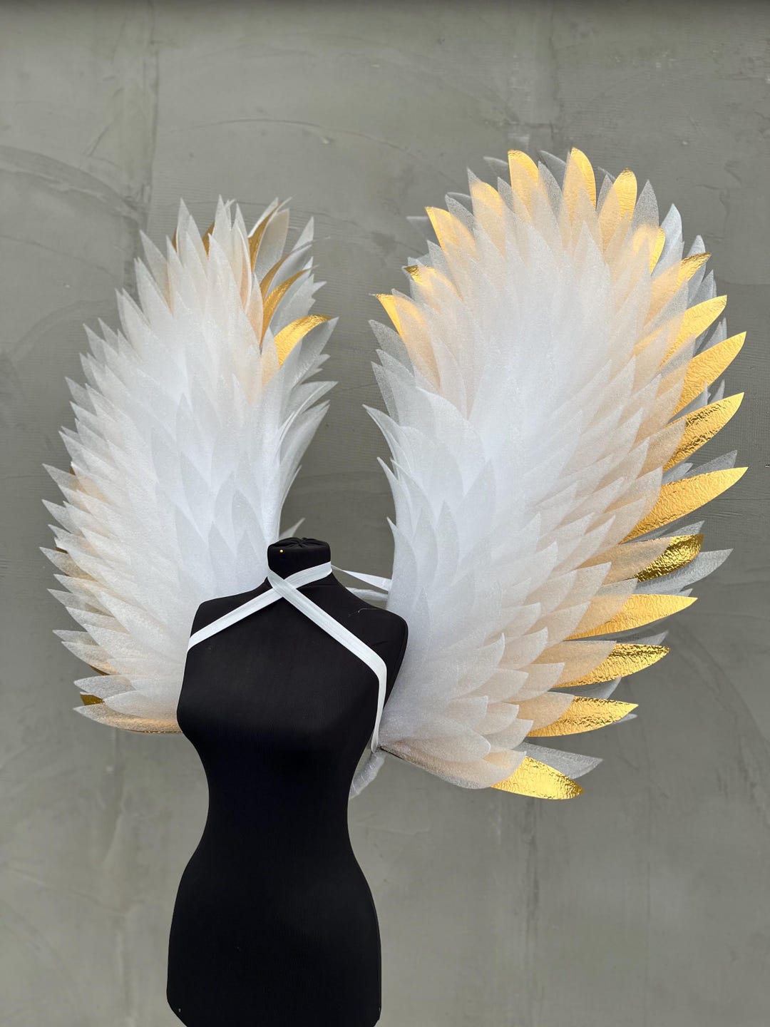 White Angel Wings, Gold Angel Wings,angel Wings for Show - Etsy