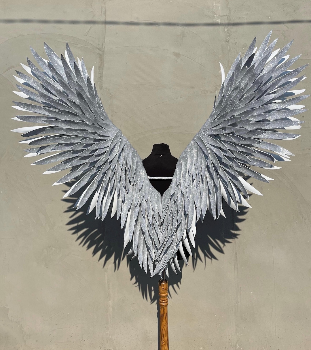 Silver Angel Wings, Shiny Angel, Large Angel Wings - Etsy