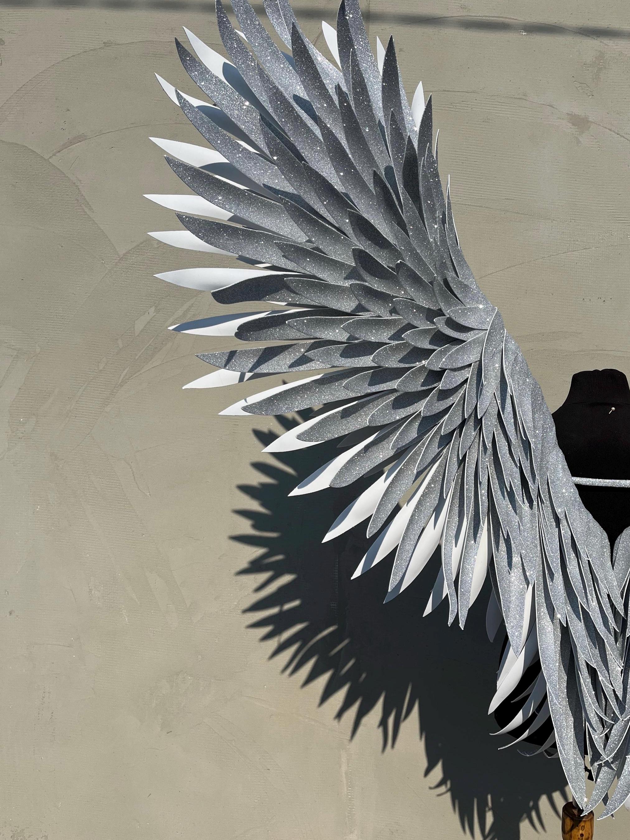 Silver Angel Wings, Shiny Angel, Large Angel Wings - Etsy
