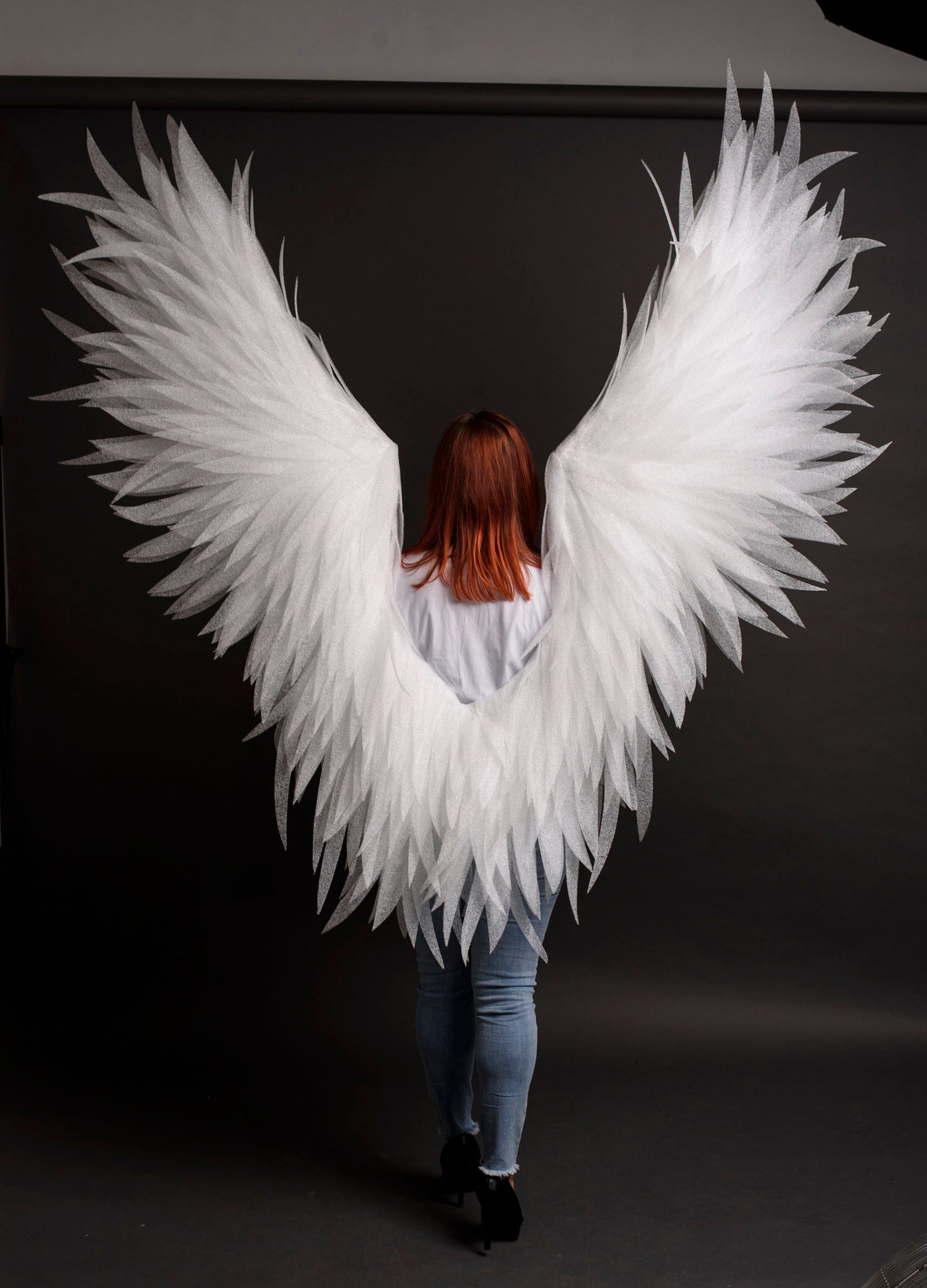 White Angel Wings,angel Wings for Show - Etsy
