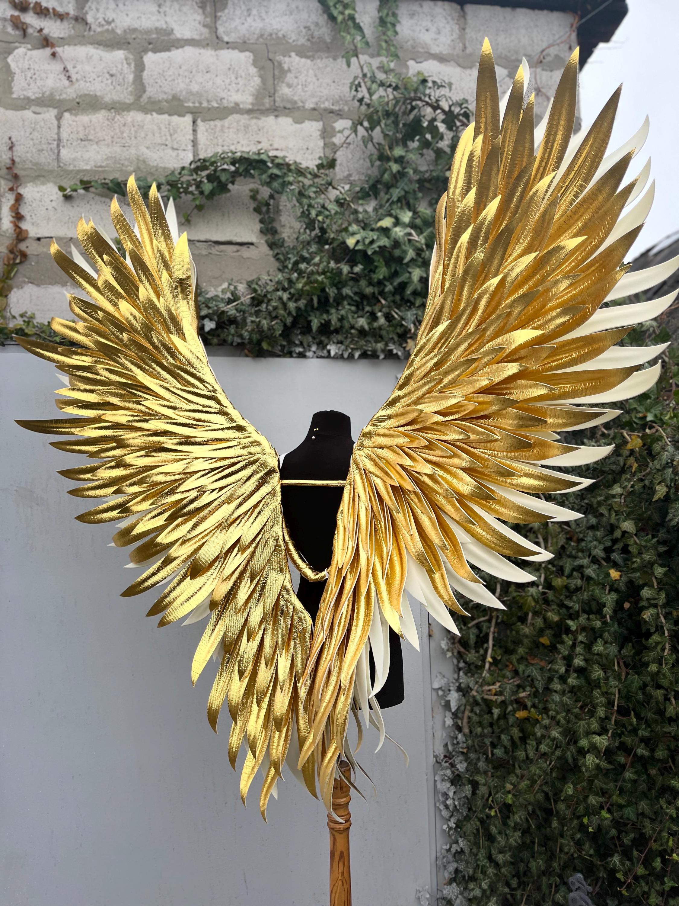 Large Golden or Silver Angel Wings,angel Wings for Show, Gold or Silver ...