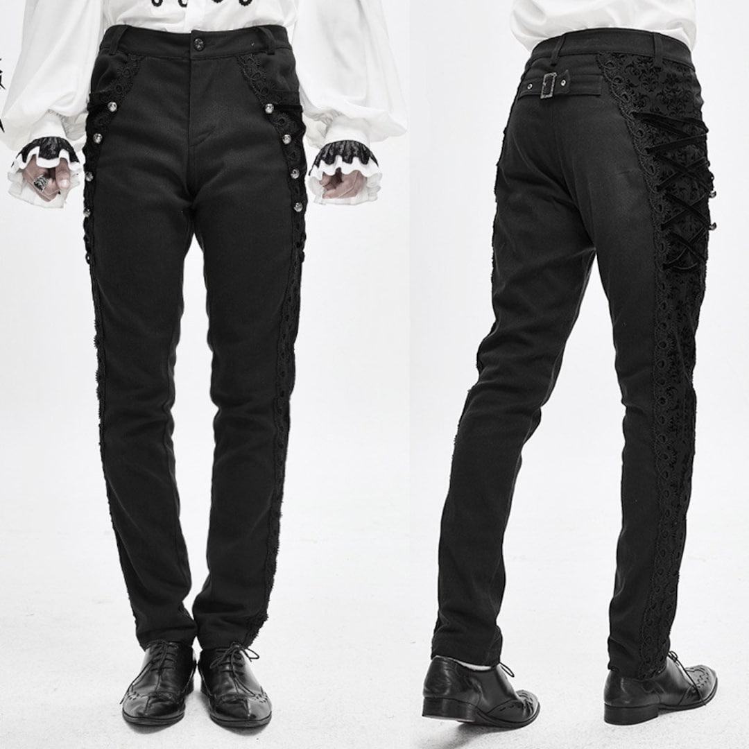 The Groom Gorgeous Lace Jacquard Trousers, Men Party Royal Trousers ...