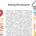 Baking Wordsearch, Bakers, Cupcakes, Baking Tools, Baking Equipment ...