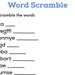 Printable Word Scramble Puzzle Game (digital Download) - Etsy