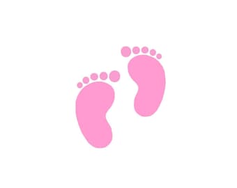 Pink Baby Feet Instant Printable Digital Download - Etsy