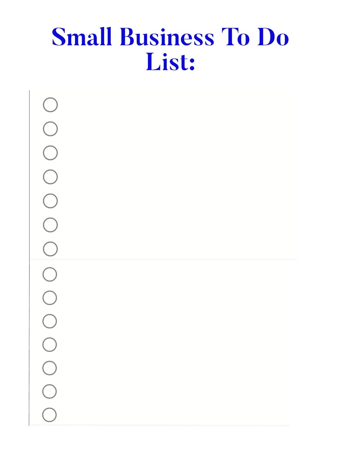 Small Business to Do List Printable Digital Download - Etsy