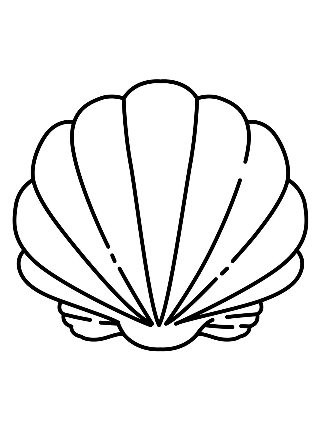 Shell Colouring Sheet,summer, Kids Activity, Seaside,beach, Instant ...