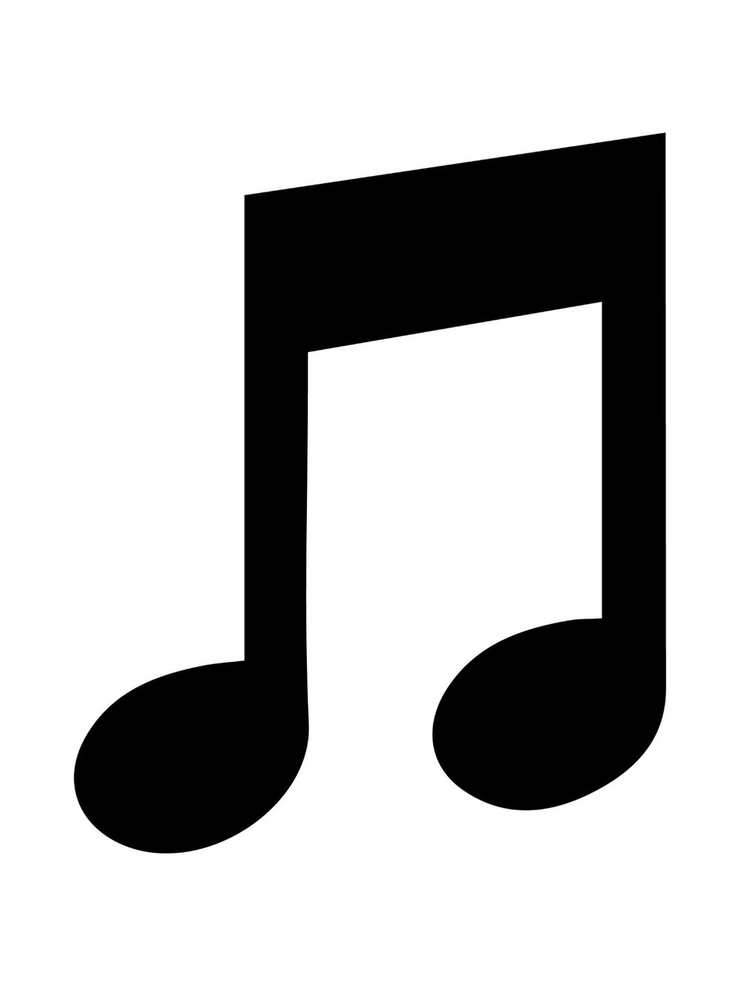 Musical Note Black and White Instant Printable Digital Download - Etsy