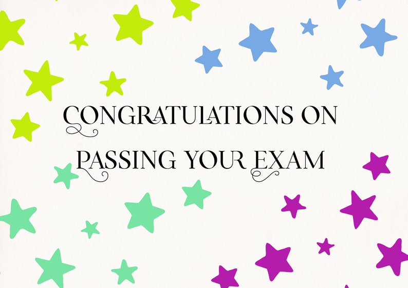 Congratulations on Passing Exams, Graduation, Student, Proud,instant ...