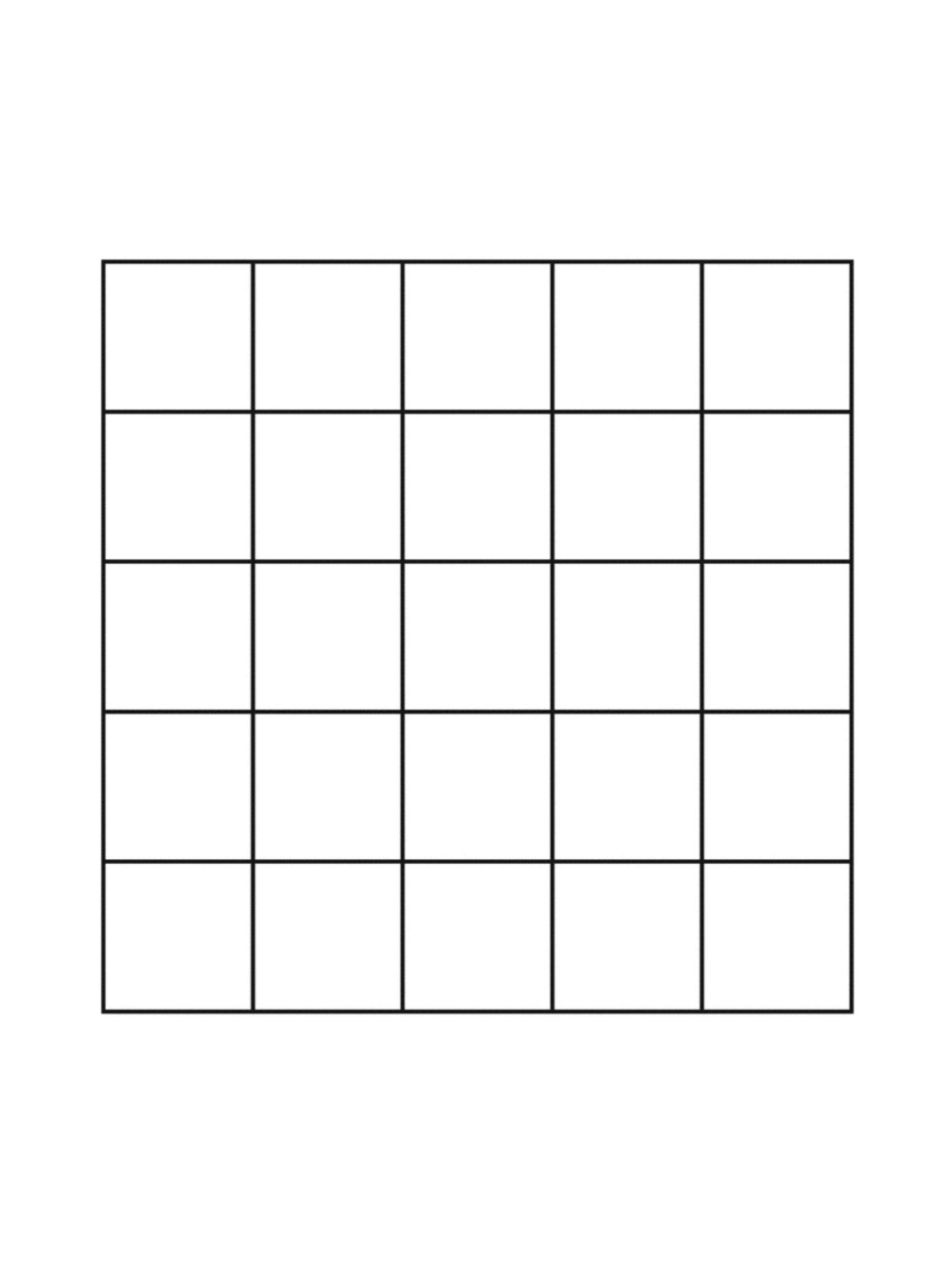 Blank 5 by 5 Grid, Learn Numbers, Colouring, Learn Letters, Drawing ...