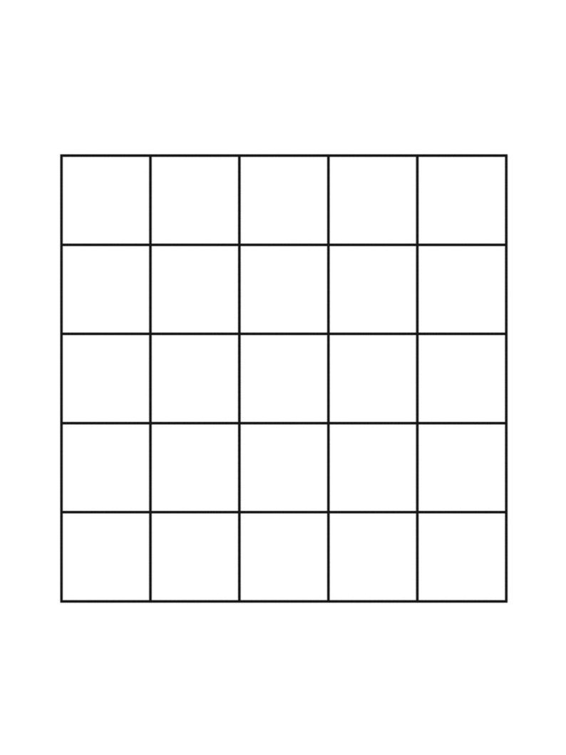 Blank 5 by 5 Grid, Learn Numbers, Colouring, Learn Letters, Drawing ...