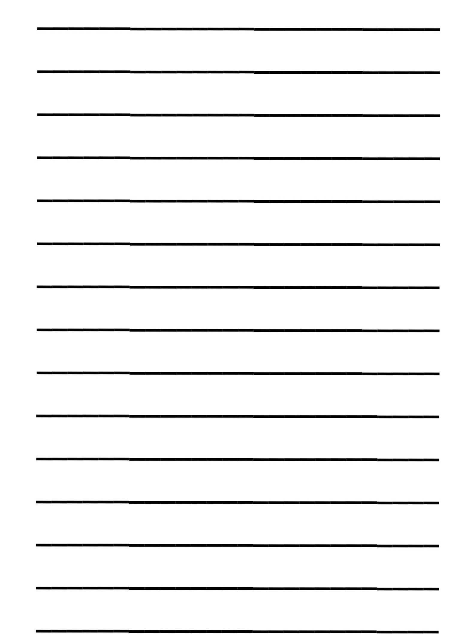 Printable Lined Paper: Handwriting & Music Sheet (digital Download) - Etsy