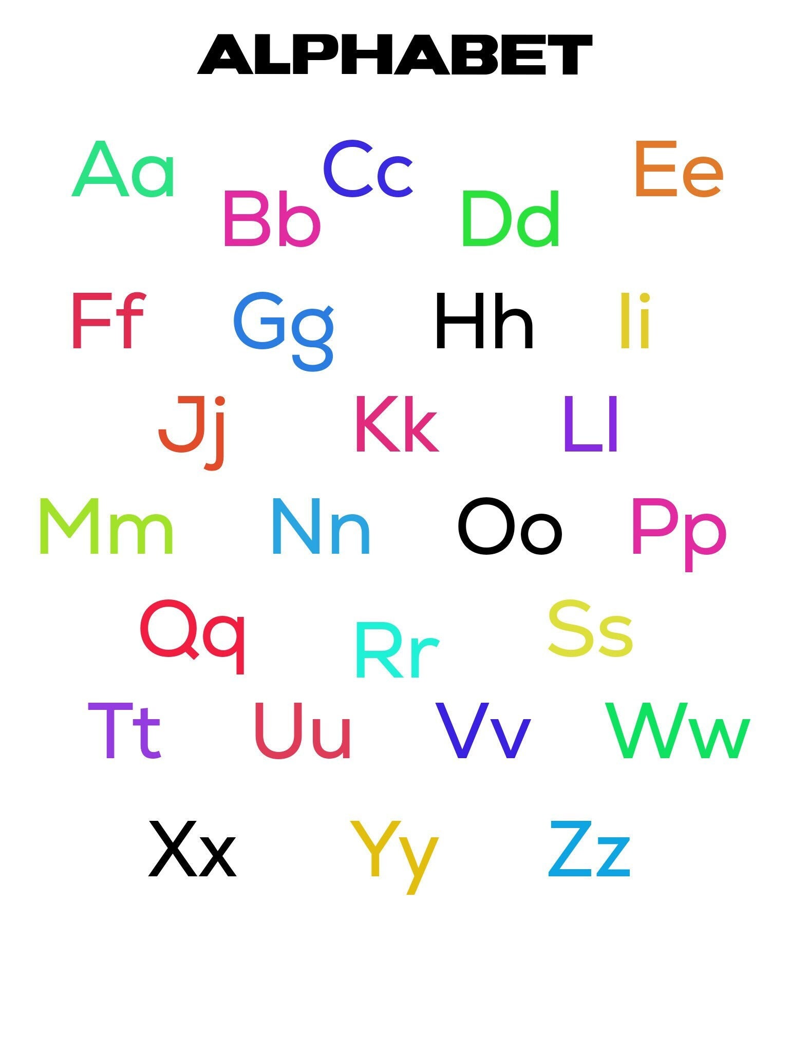 Alphabet Wall Art: Kids Room Decor (digital Download) - Etsy