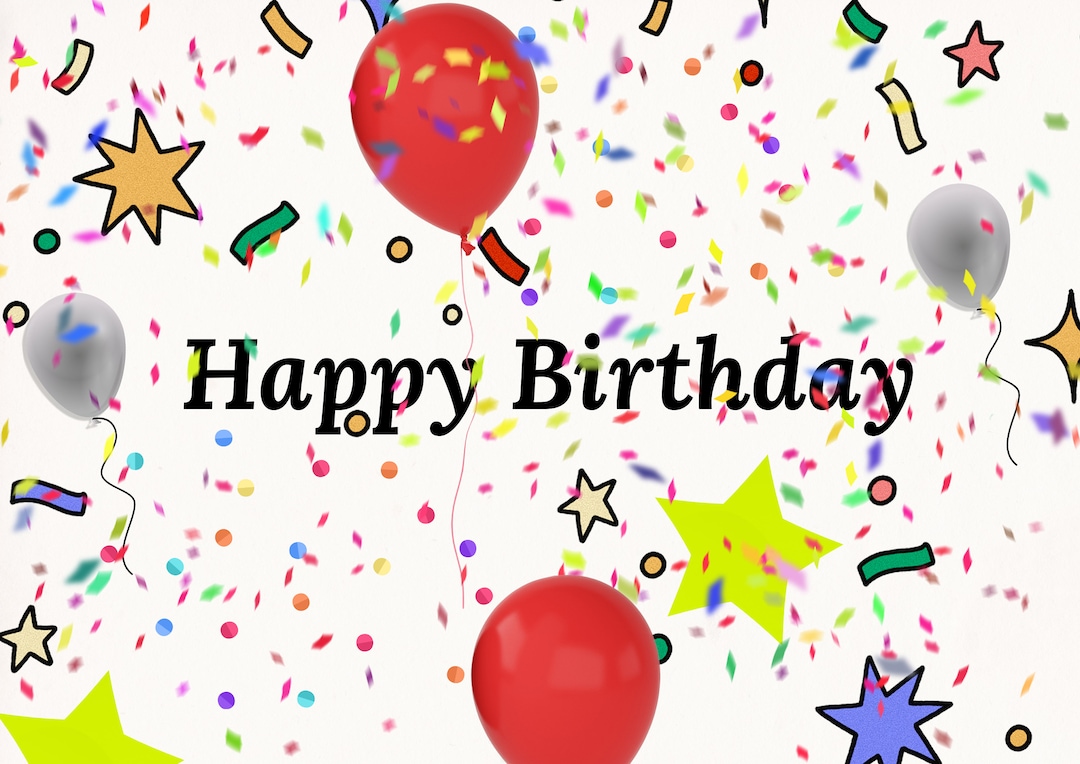 Happy Birthday, Poster, Signs, Banner, Digital, Instant, Digital ...