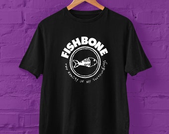 Fishbone Logo T Shirt - Etsy