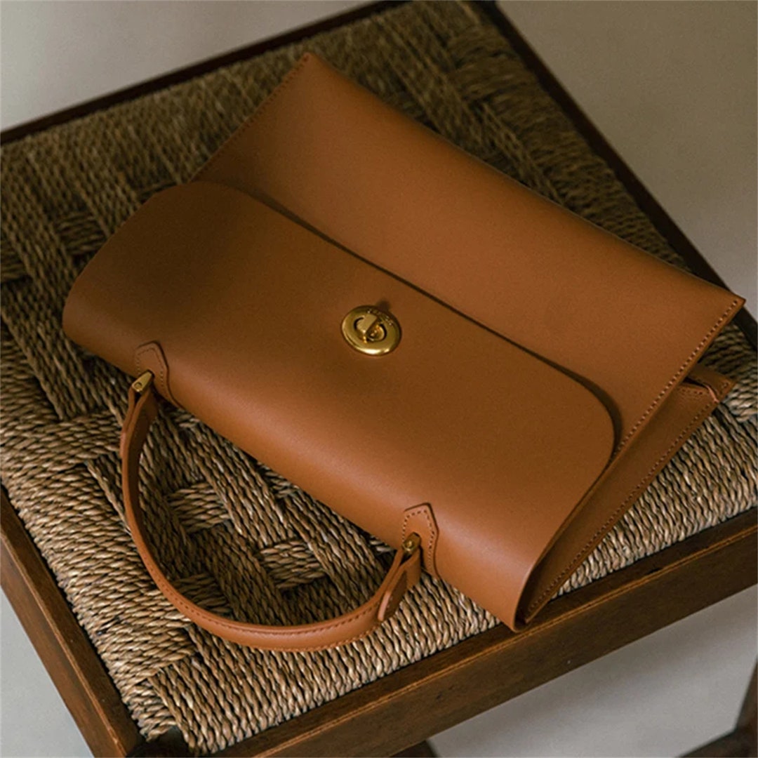 Retro Leather Square Shoulder Bag,messager Bag,women's Leather Bag ...