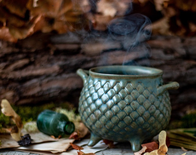 Ceramic Cauldron Dragon Scale Cauldron Handmade Pottery - Etsy
