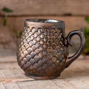 Pottery Dragon Scale Mug Ceramic Handmade Mugs - Etsy