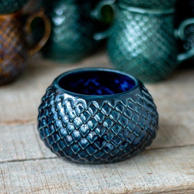 Handmade Ceramic Dragon Scale Bowl: Large Kitchen Bowl - Etsy
