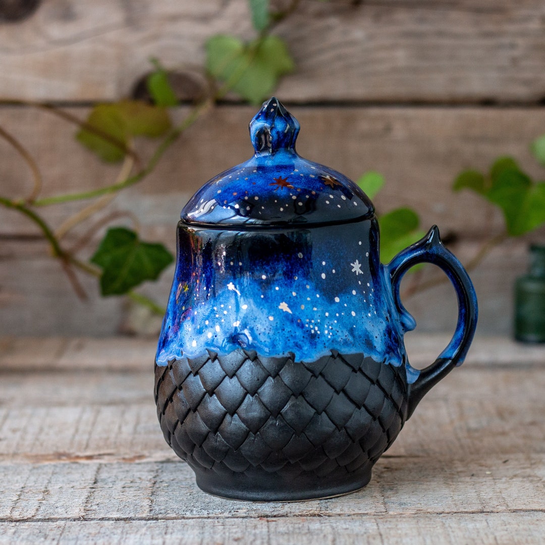 Ceramic Mug, Dragon Scale Mug, Handmade Pottery, Handmade Ceramic Mug ...