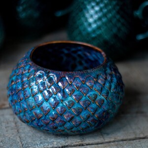 Handmade Ceramic Dragon Scale Bowl: Large Kitchen Bowl - Etsy